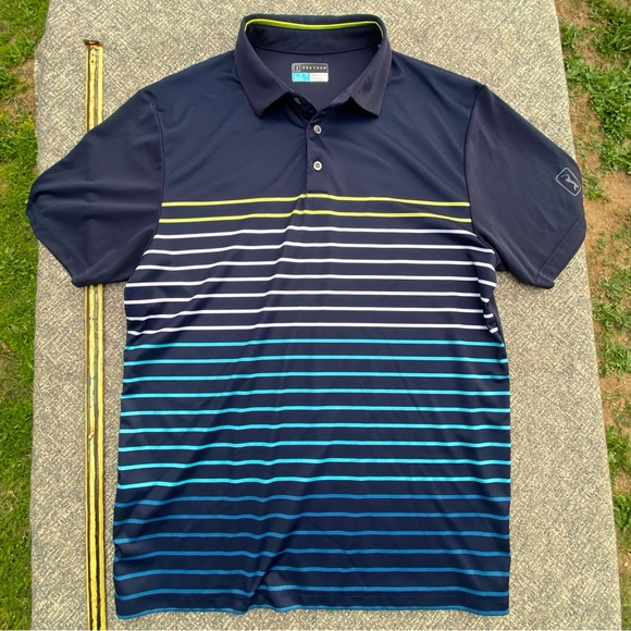 PGA Tour | Shirts | Pga Tour Polo Neon Stripes | Poshmark